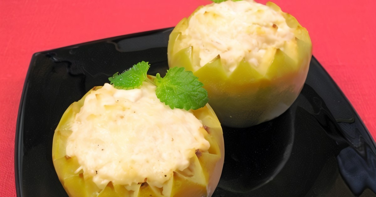 Фаршированные яблоки с курицей рецепт – Основные блюда. «Еда»