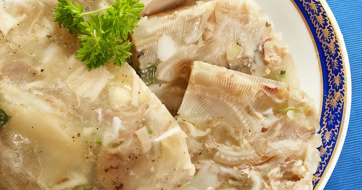 Холодец из телятины и куриных потрошков рецепт – Русская кухня: Бульоны ...